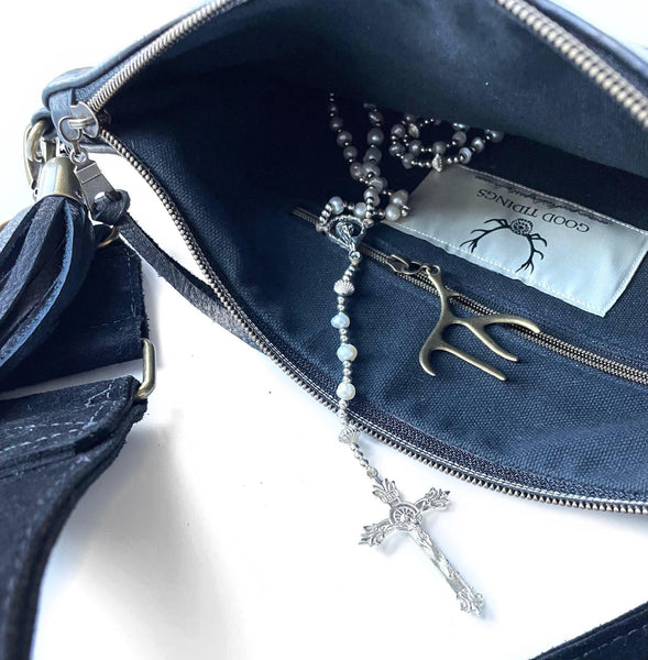 Charro Western Crossbody Bag Black